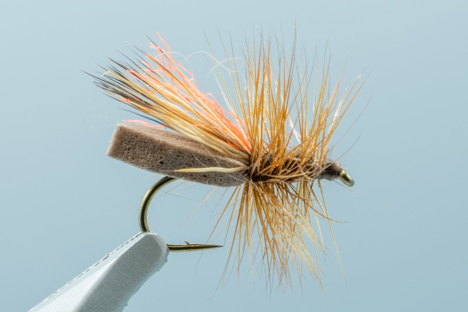 Hi Vis Foam Caddis Brown #14 – Madison River Fishing Company