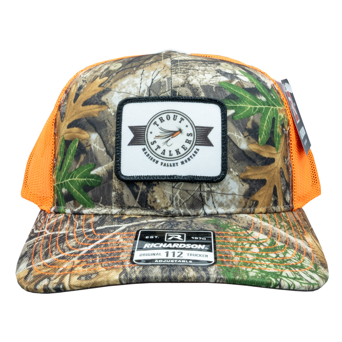 MTS Stamp Logo 112 Realtree Edge/Neon Orange Trucker – Madison River ...