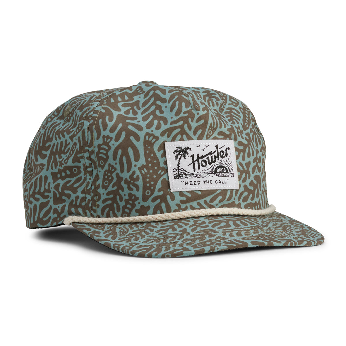 Howler Bros Unstructured Snapback Hats Ecosystem Granite Green/Teak ...