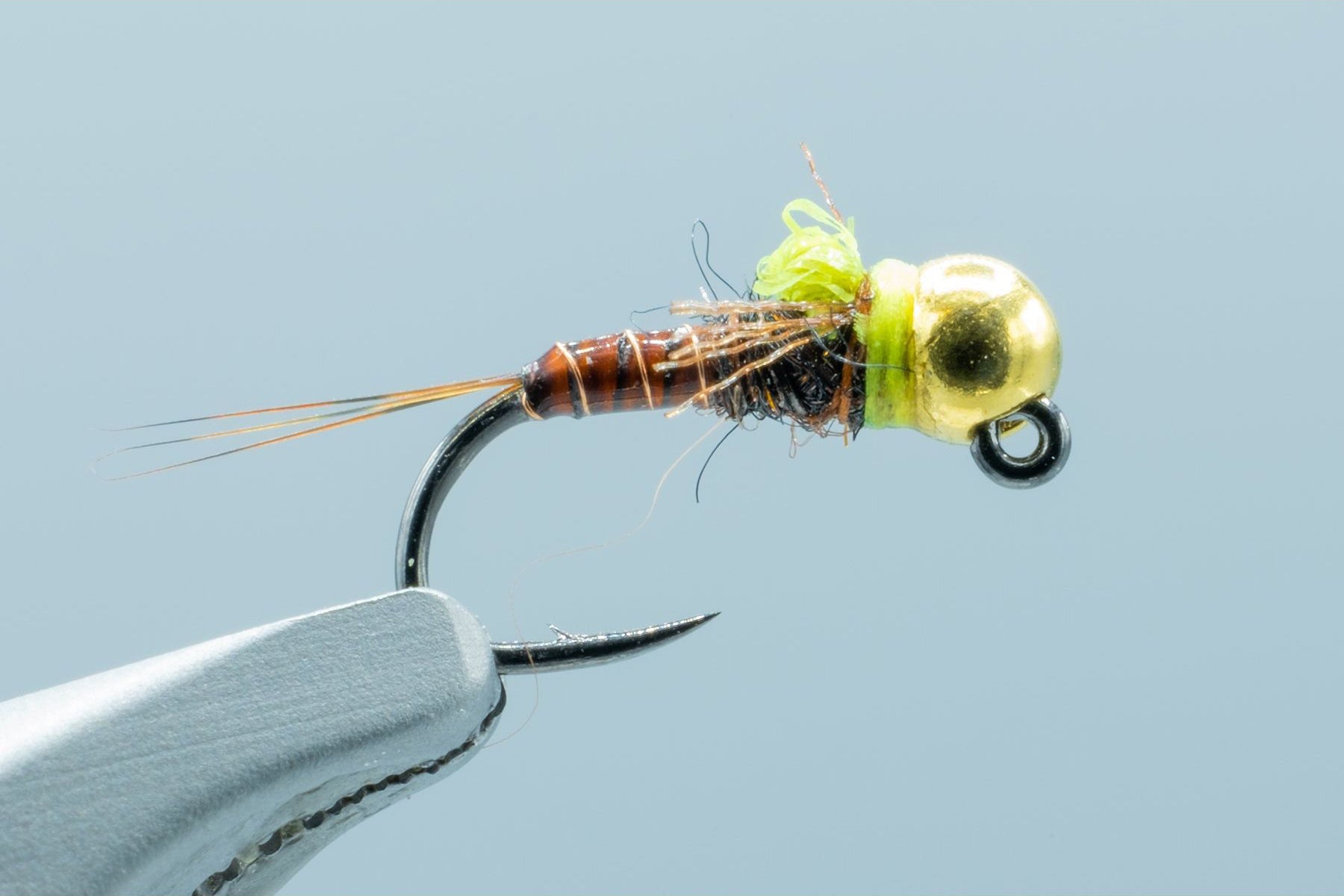 Trina's Jig Angel Case Brown/Hot Yellow #18 (2.4mm) – Madison River ...