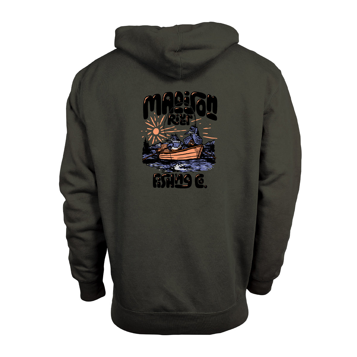 MRFC Logo River Kings Back Logo w/ Small Chest Logo Hoody Everglade ...