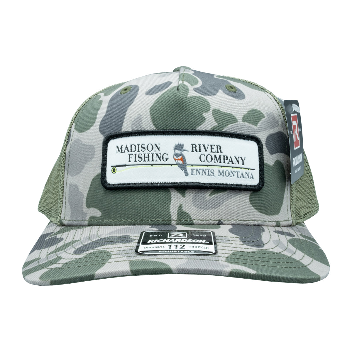 MRFC Patch Logo 112 PFP Marsh Duck Camo/ Loden Trucker – Madison River ...