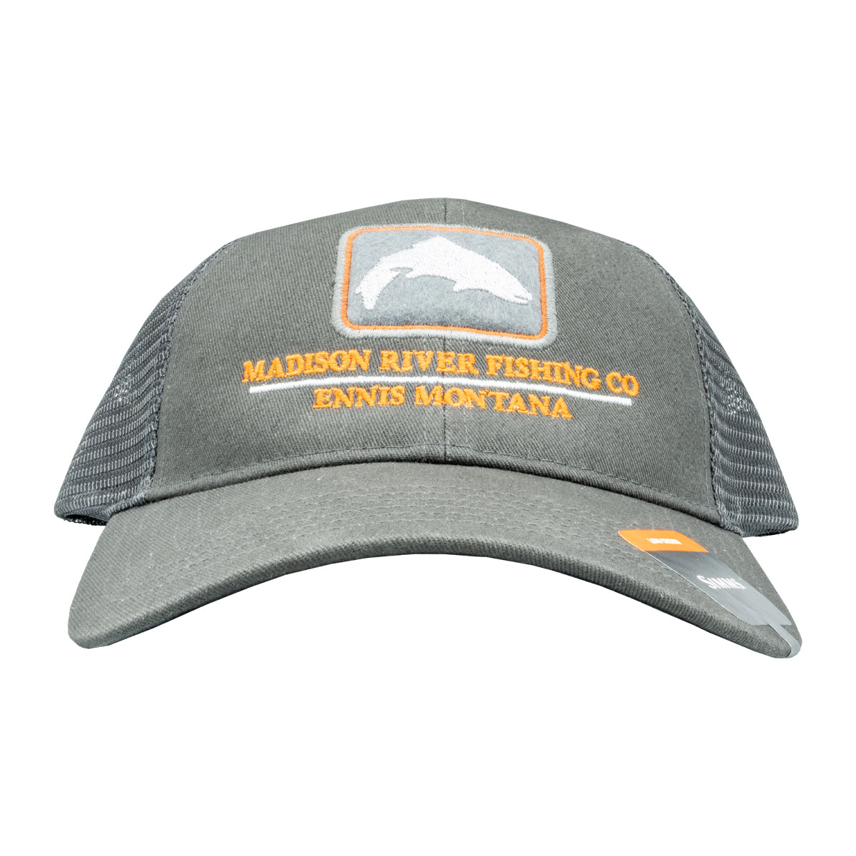 Simms MRFC Logo Trout Icon Trucker Carbon – Madison River Fishing Company