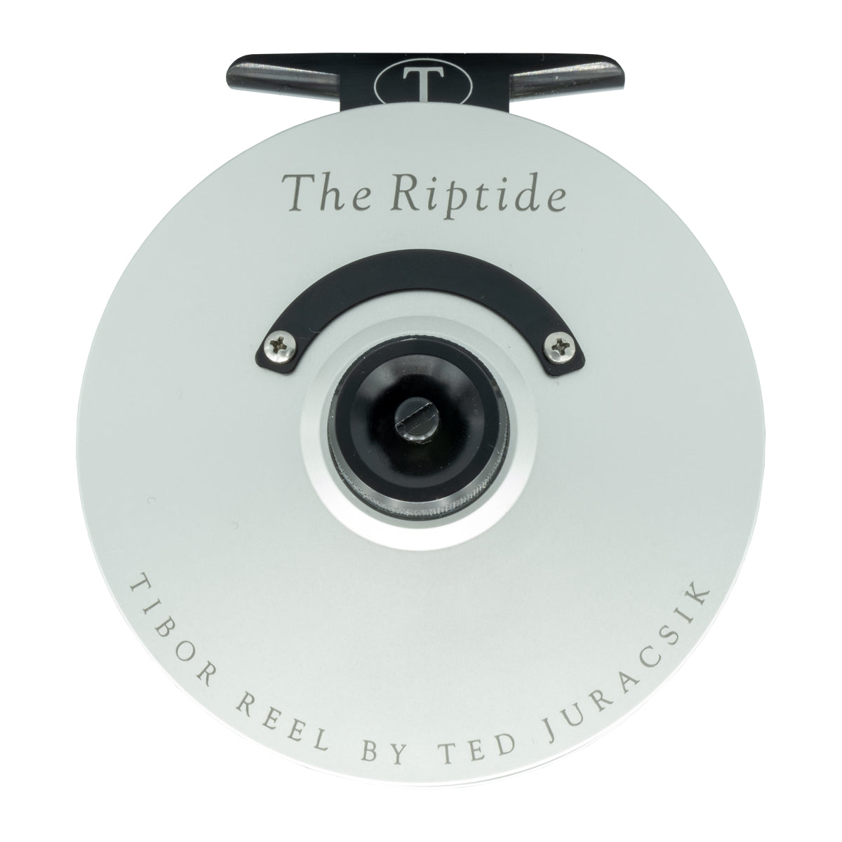 Tibor Riptide Reel Custom Frost Silver Frame, Black Drag Knob, Reel Fo ...