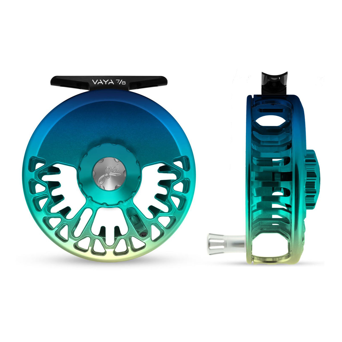 Abel Vaya Reel 7/8 Flats Fade with Platinum Handle – Madison River ...