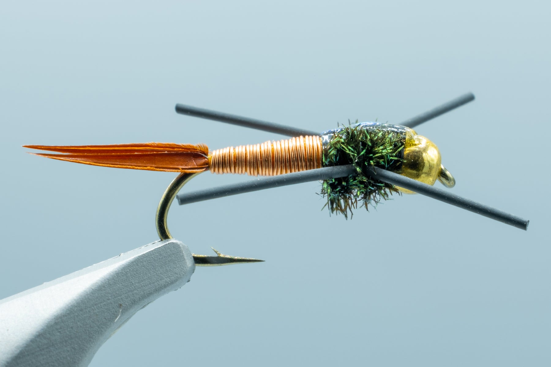 BH Copper w/ Rubber Legs Copper/Black #14 – Madison River Fishing Company