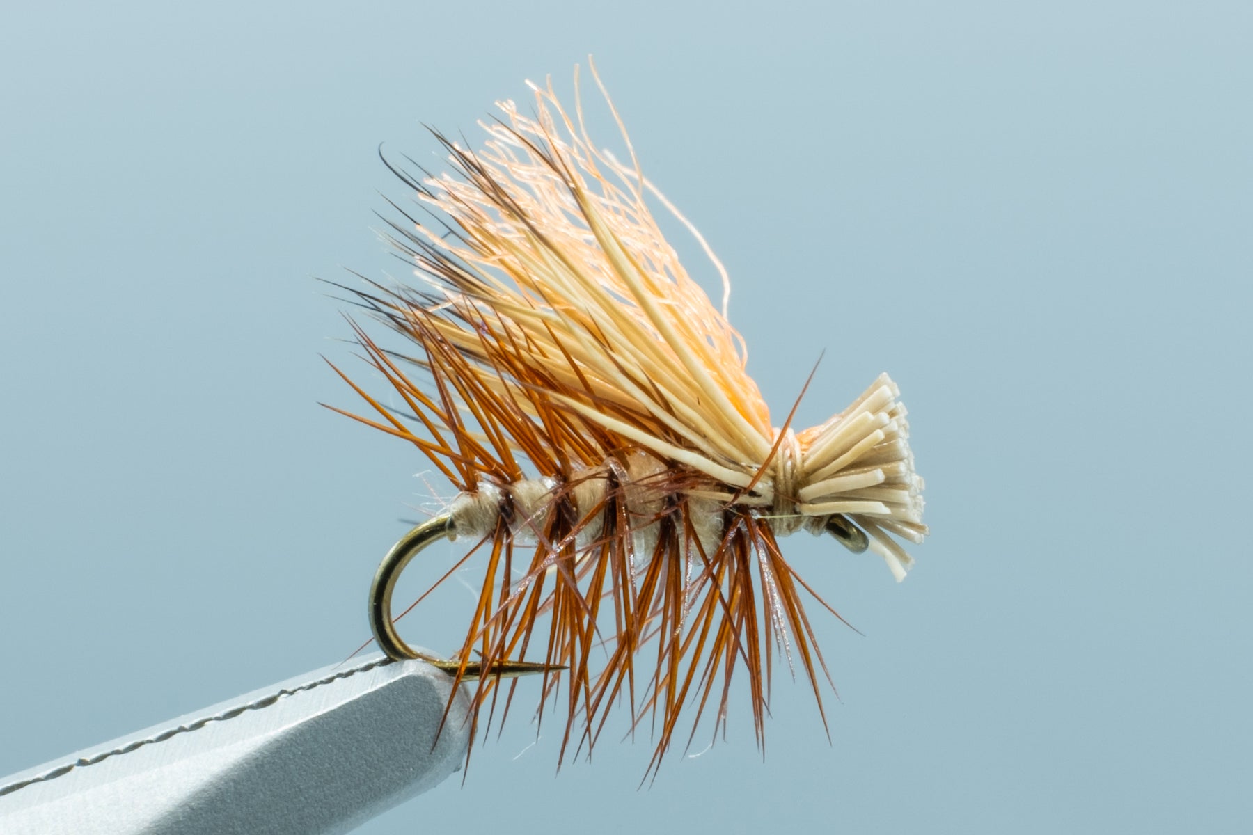 Hi-Vis Elk Hair Caddis Tan #18 1 Doz. – Madison River Fishing Company