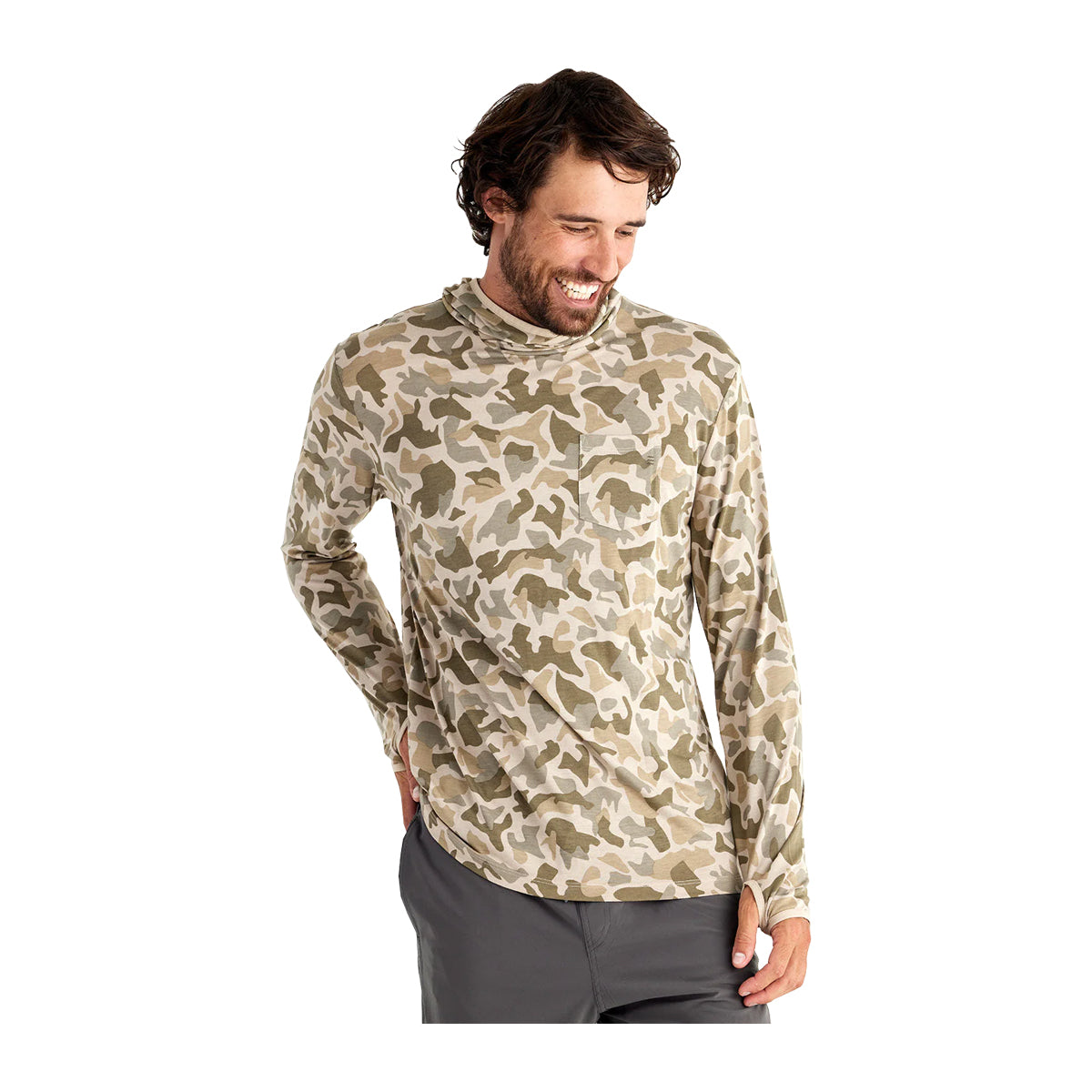 Free Fly Bamboo Lightweight Hoody Barrier Island Camo – Madison River ...