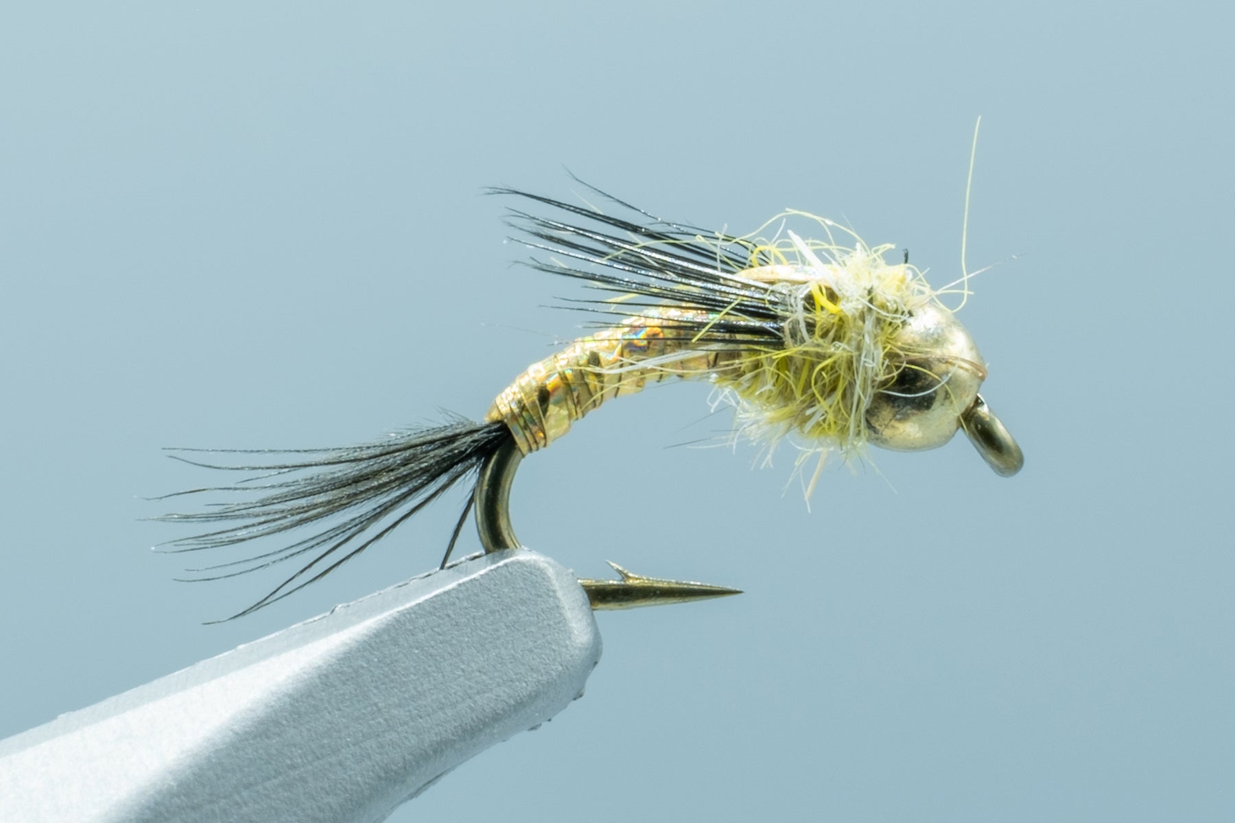 BH Lightning Bug Gold Curved - 1 Doz. #18 – Madison River Fishing Company