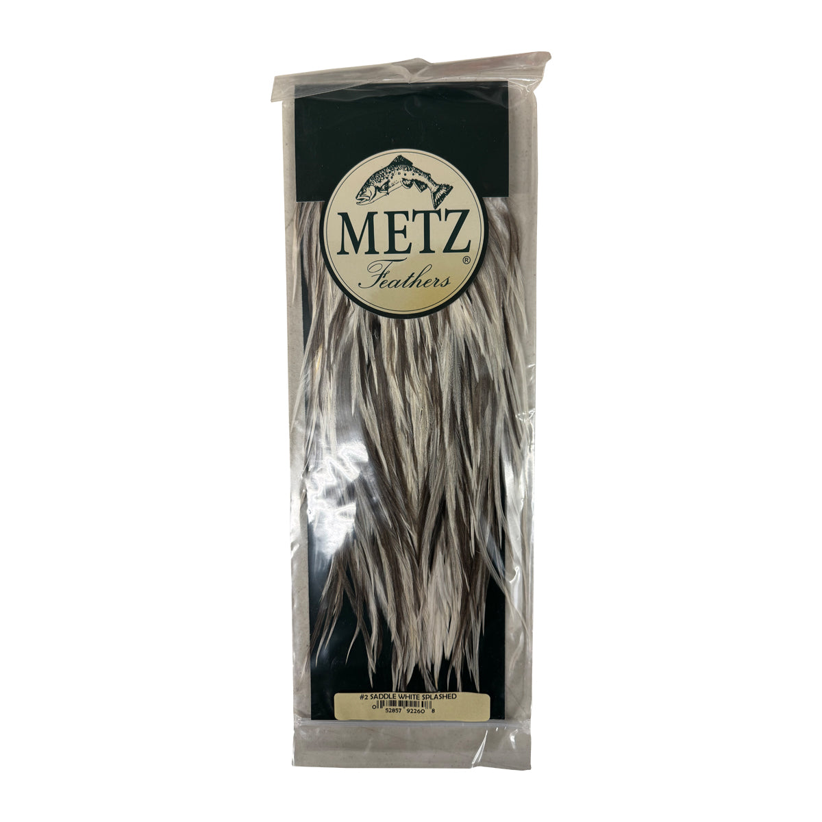 METZ #2 Saddle White Splashed – Madison River Fishing Company