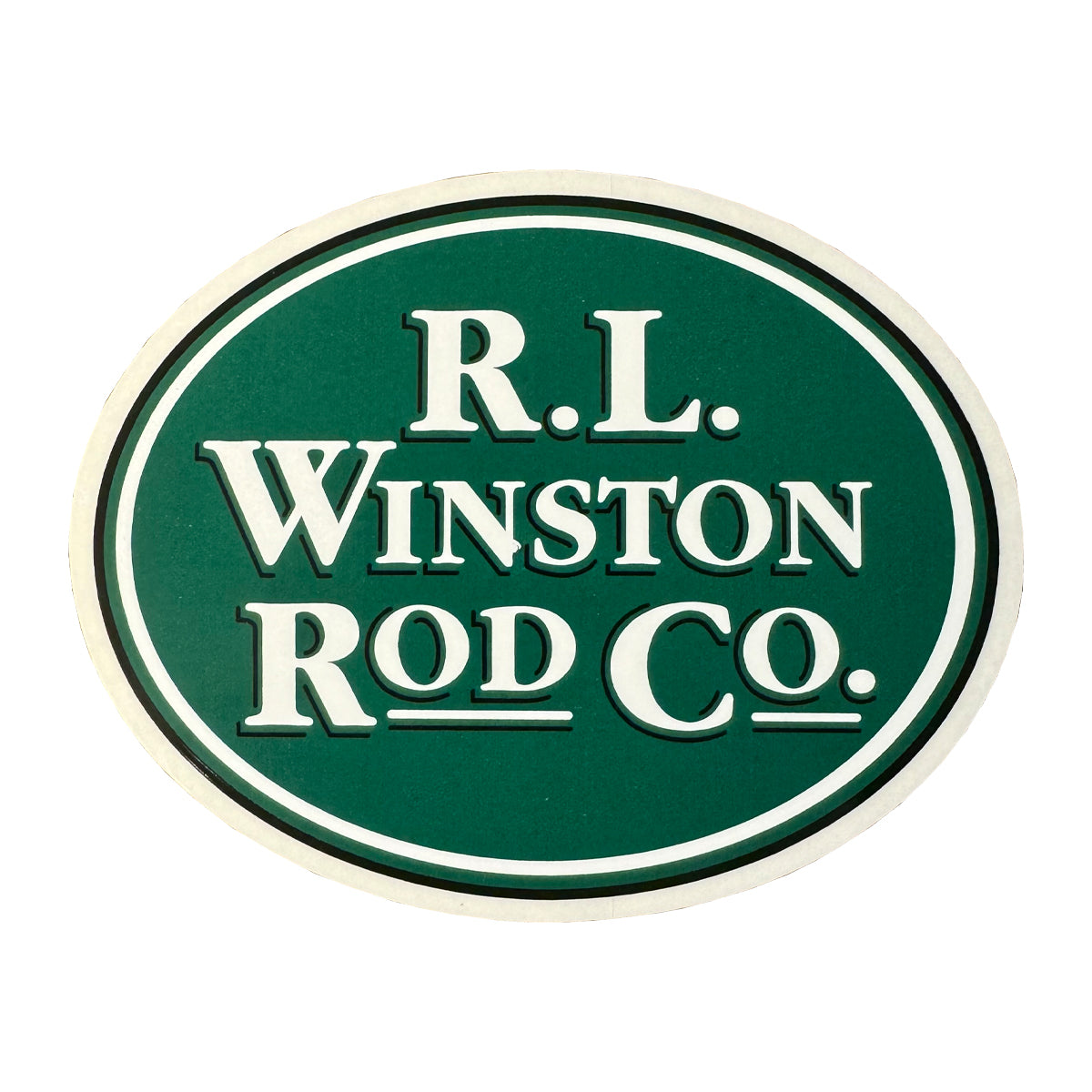 R.L. Winston Large Sticker Green 7" – Madison River Fishing Company