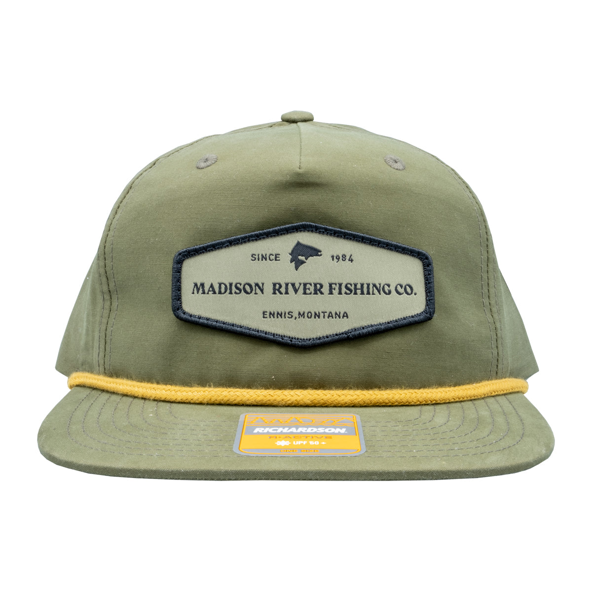 MRFC Logo Patch 256 Loden/Gold Rope – Madison River Fishing Company