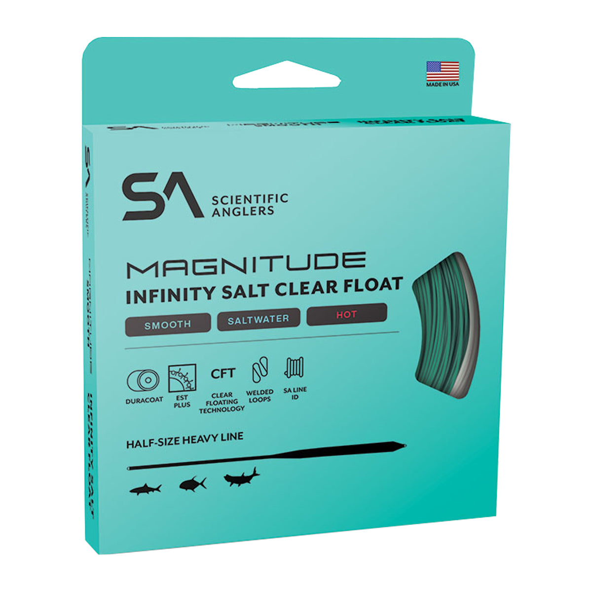 Scientific Anglers Magnitude Smooth Infinity Salt Fly Line Full Clear ...
