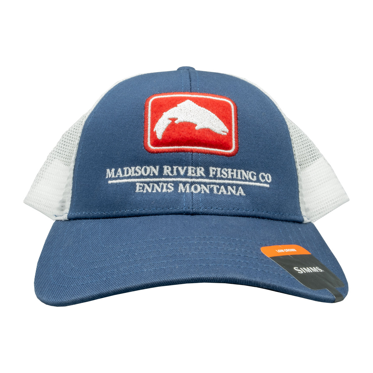 Simms MRFC Logo Trout Icon Trucker Americana – Madison River Fishing ...