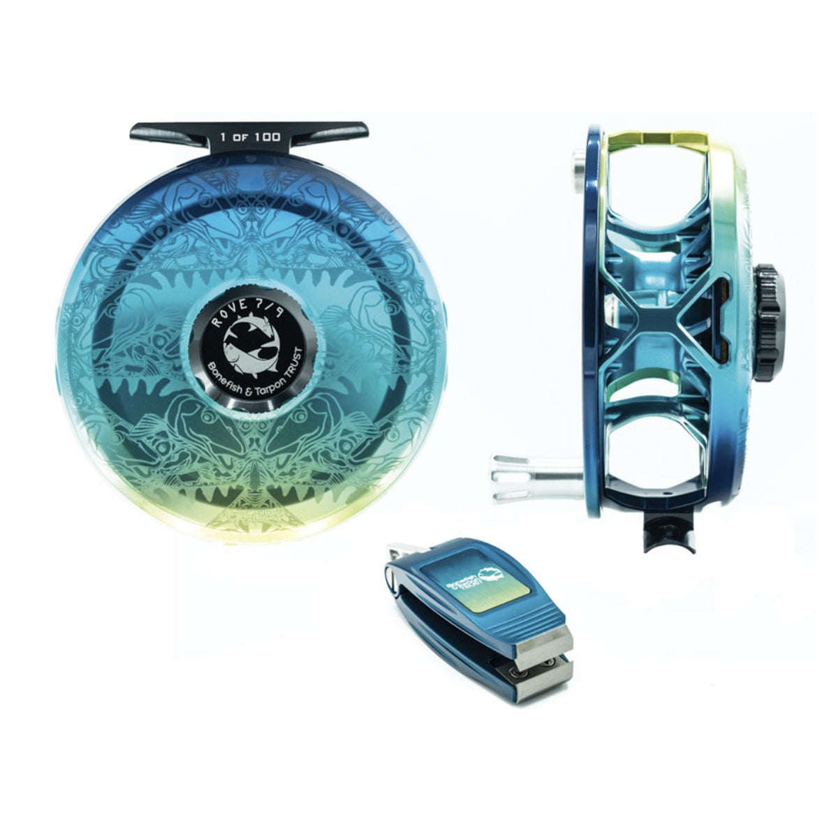 Abel Rove 7/9 Limited Edition Bonefish & Tarpon Trust Reel w/ Nipper ...