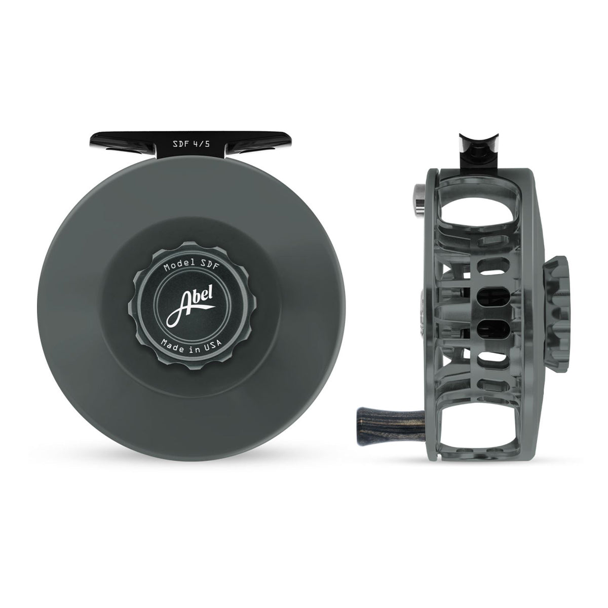 Abel SDF Reel 4/5 Solid Slate Gray with Ebony Handle – Madison River ...