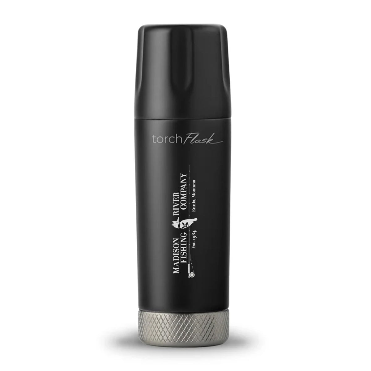 High Camp Flasks MRFC Logo Torch Flask (9oz.) Onyx – Madison River ...
