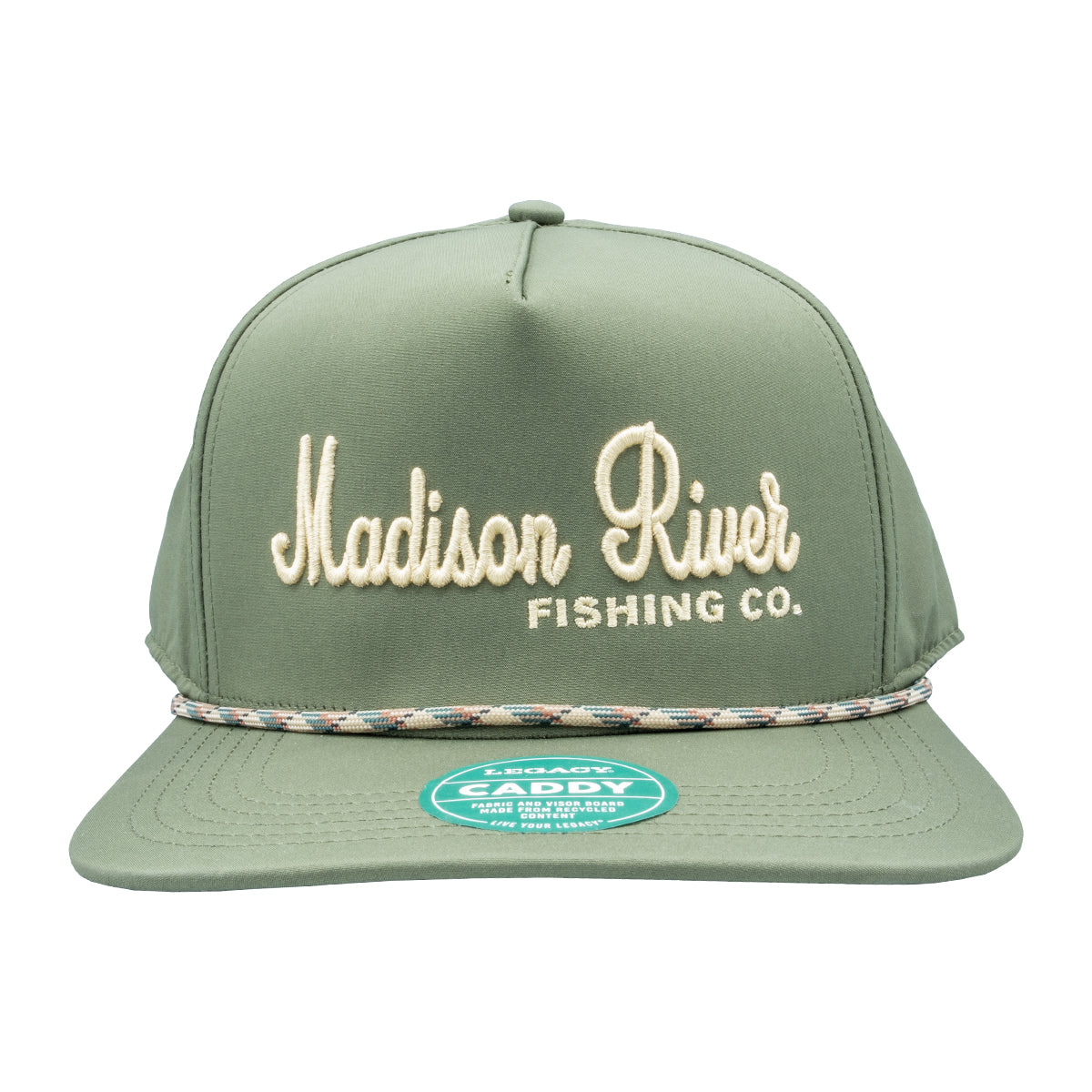 MRFC Logo Caddy Hat Olive – Madison River Fishing Company