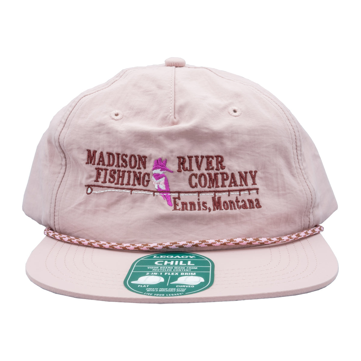 MRFC Logo Chill Hat Dusty Rose – Madison River Fishing Company