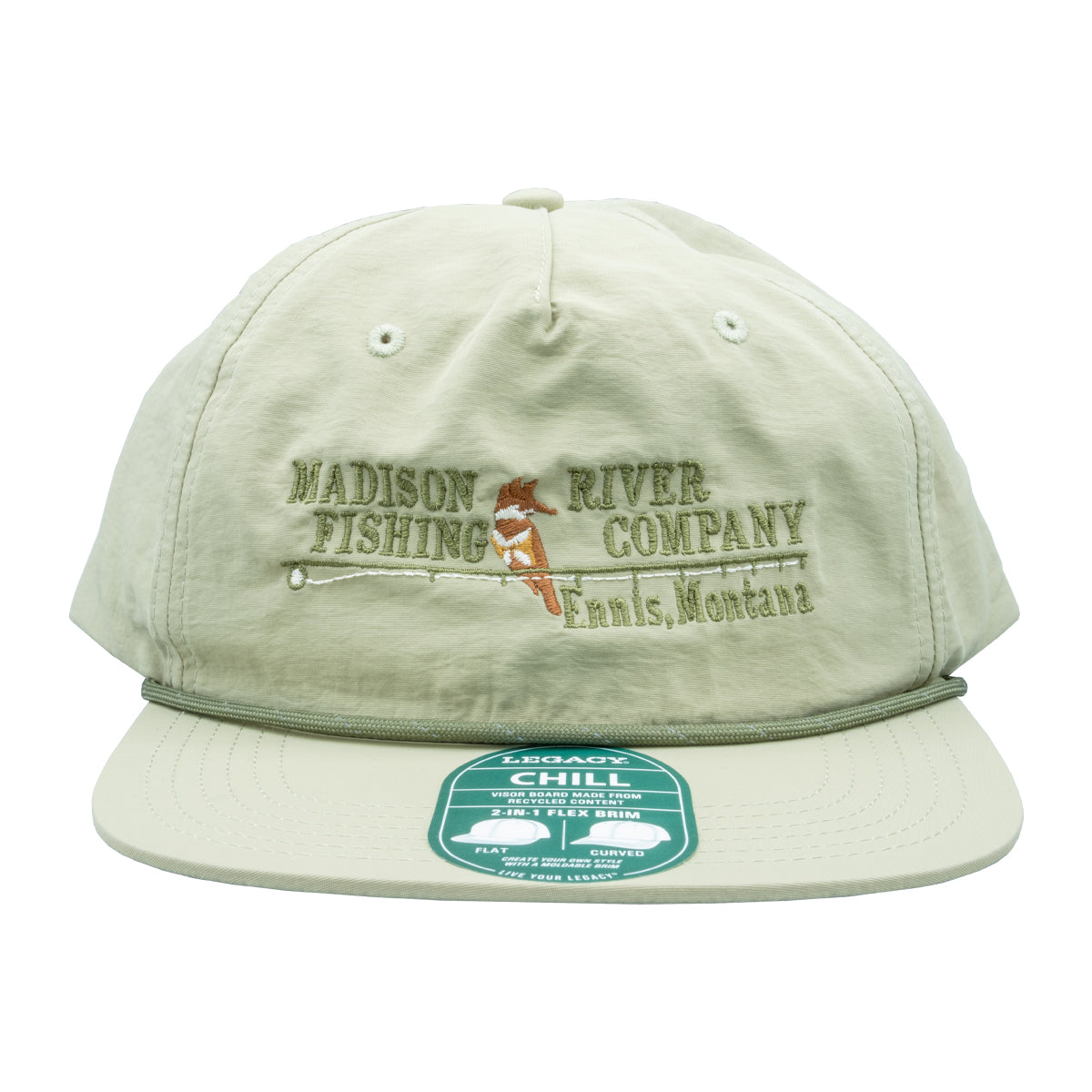 MRFC Logo Chill Hat Light Sage – Madison River Fishing Company