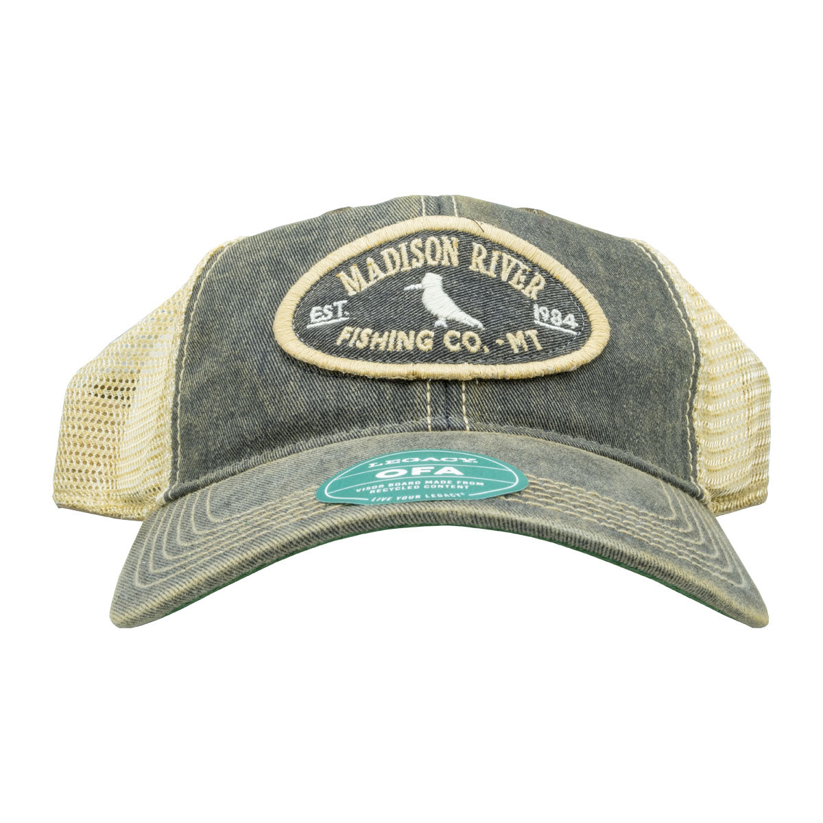 MRFC Logo OFA Trucker Black – Madison River Fishing Company