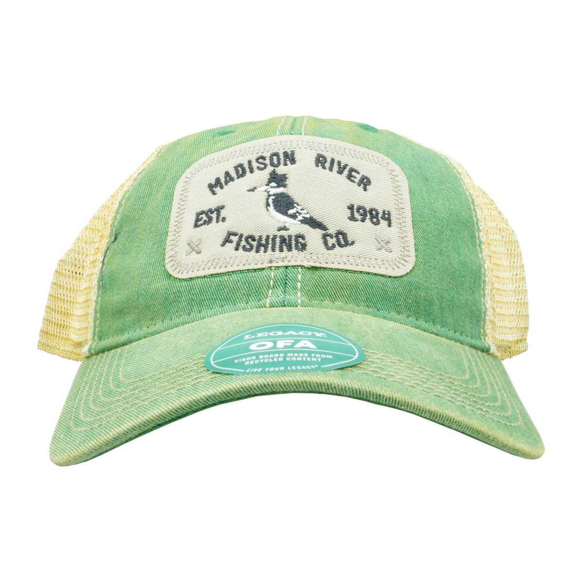 MRFC Logo Old Favorite Trucker Kelly Green – Madison River Fishing Company