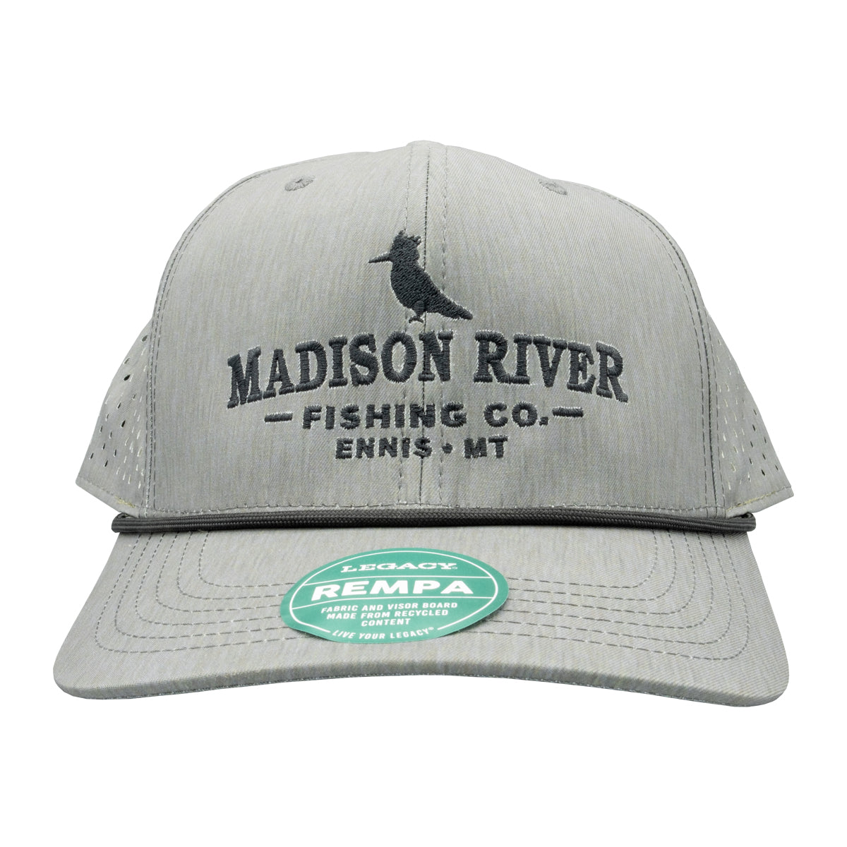MRFC Logo Rempa Hat Eco Gray – Madison River Fishing Company