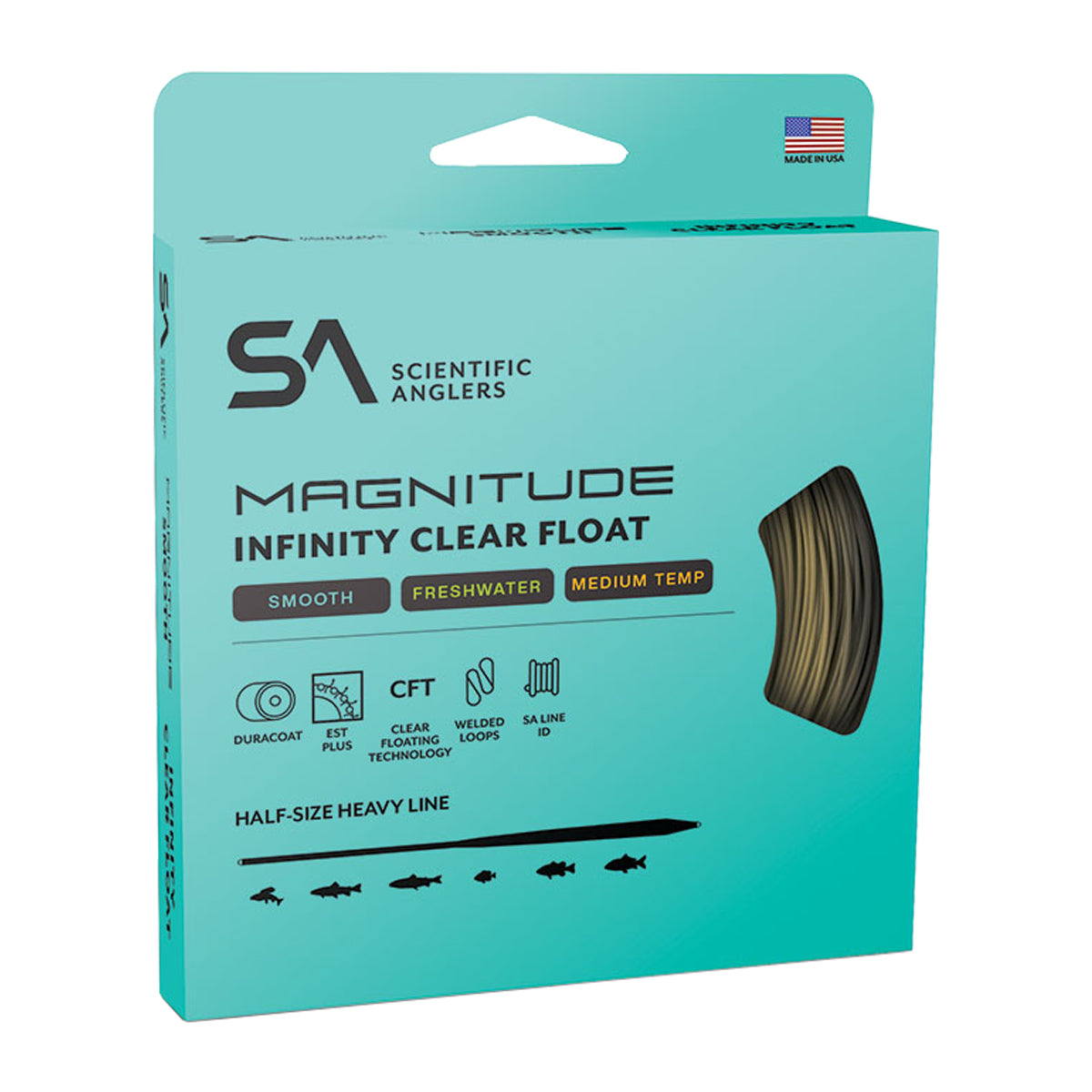 Scientific Anglers Magnitude Trout Smooth Infinity Fly Line Clear Floa ...