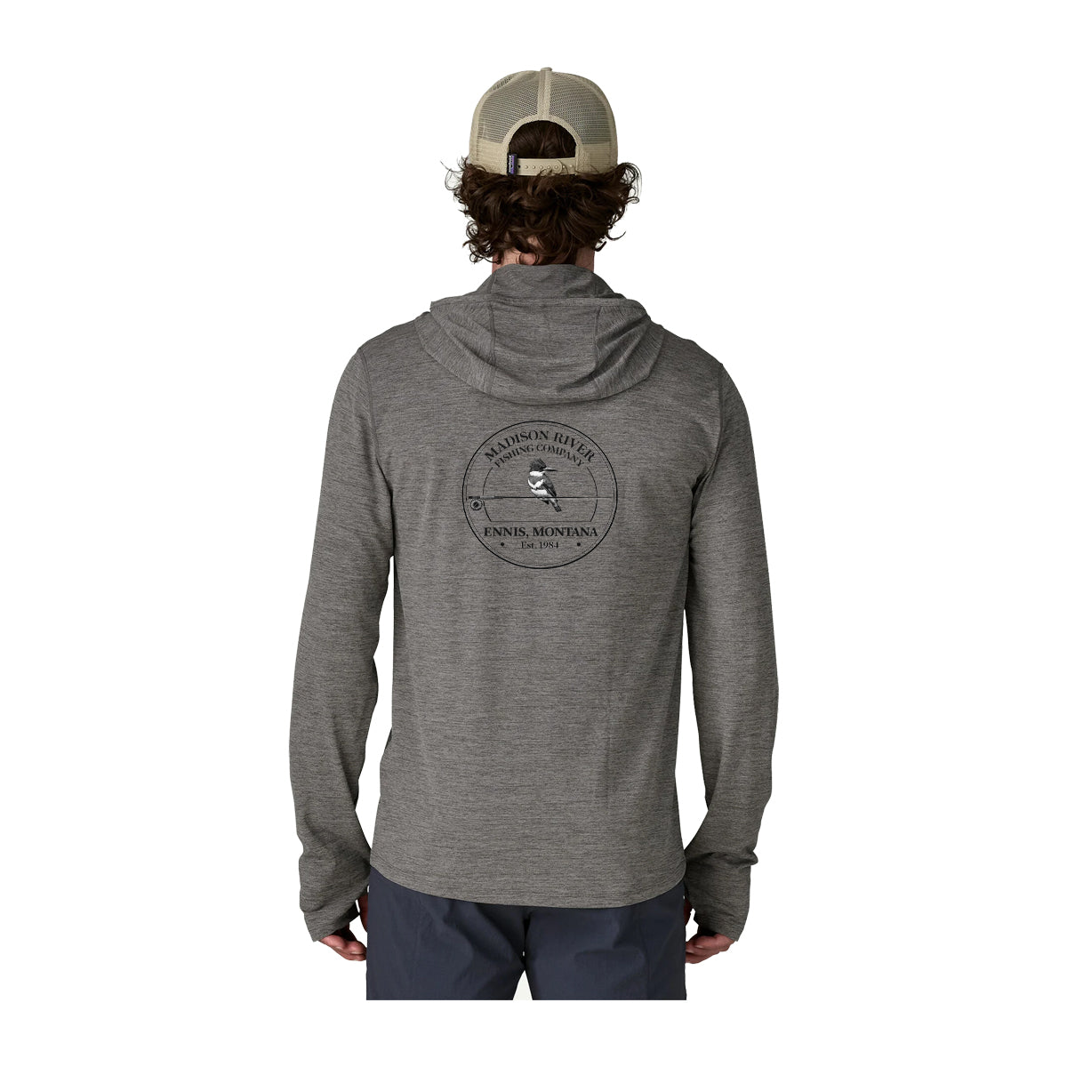 Patagonia MRFC Logo Cap Cool Sun Hoody Forge Grey - Noble Grey X-Dye ...