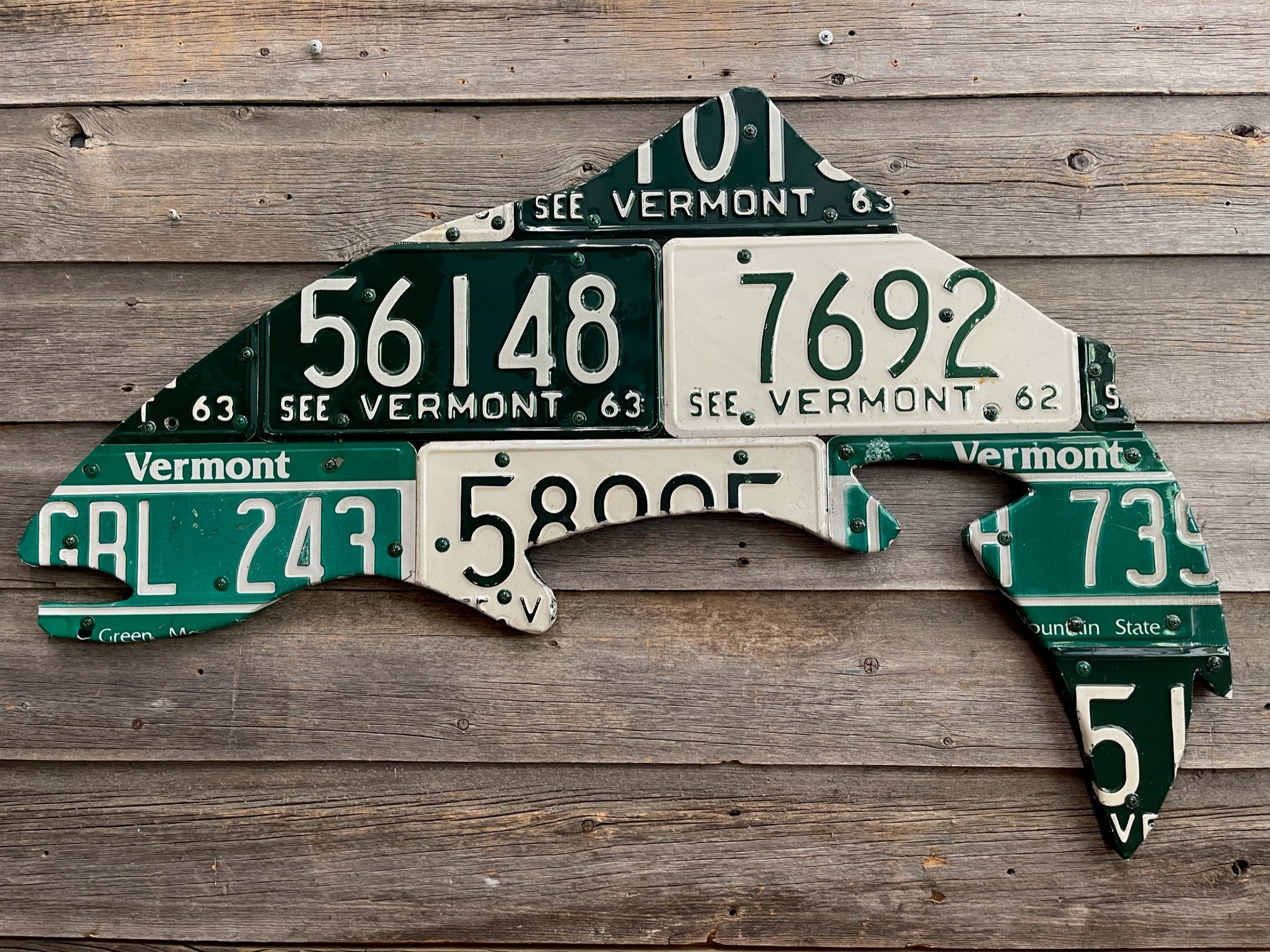 Vermont Trout Vintage License Plate Art – Madison River Fishing Company