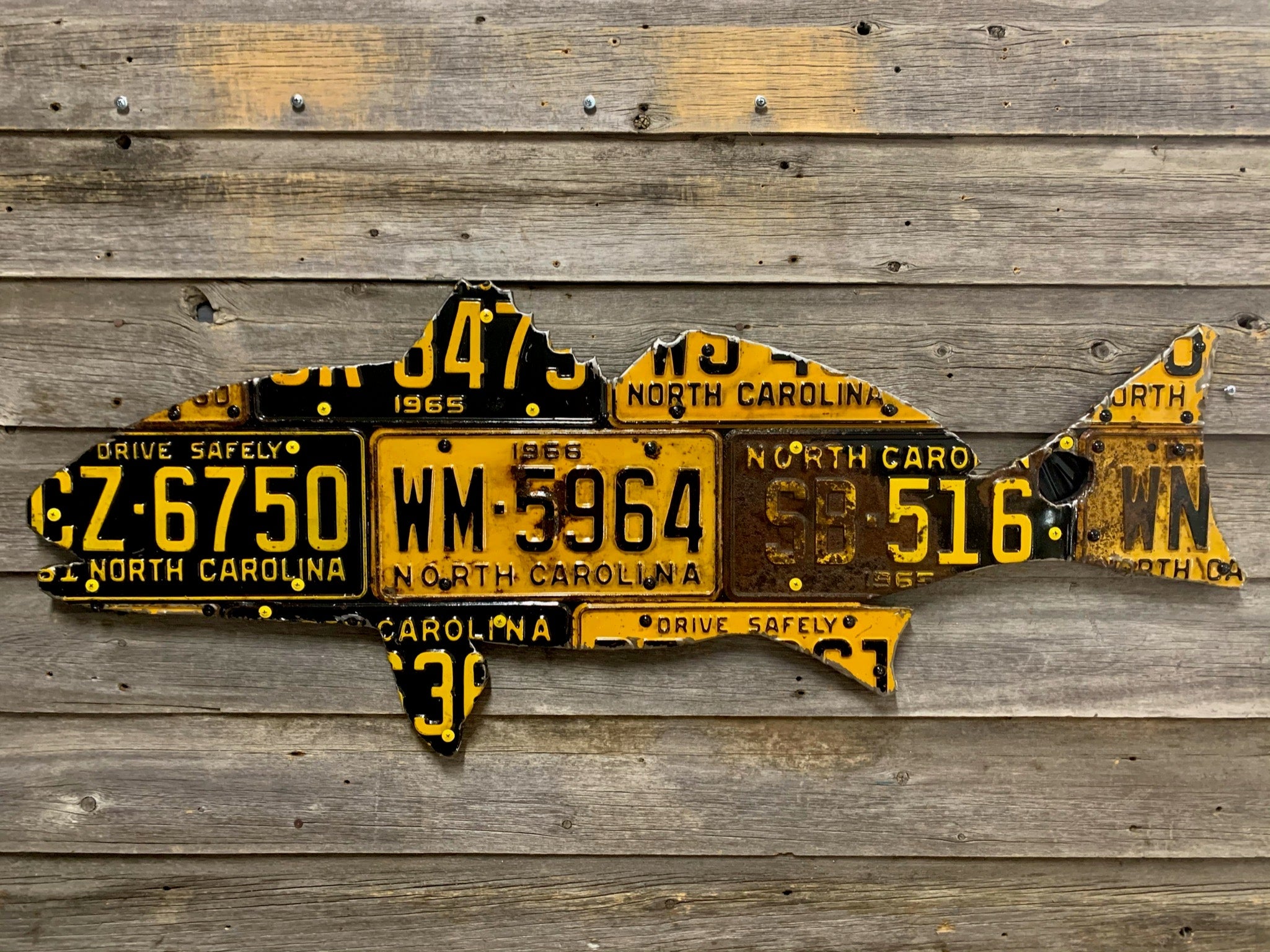 North Carolina Redfish License Plate Art – Madison River Fishing Company