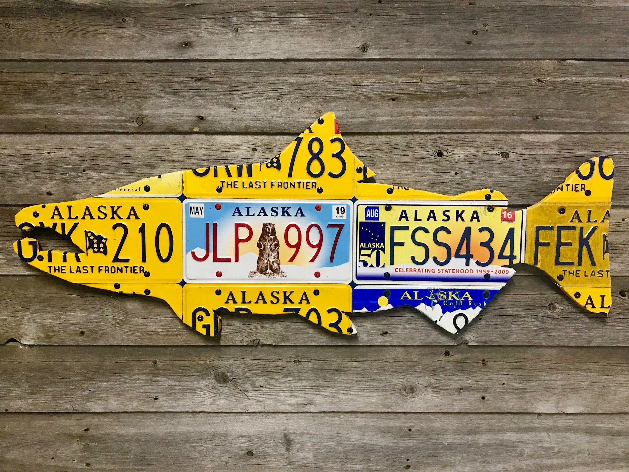 Alaska King Salmon License Plate Art – Madison River Fishing Company