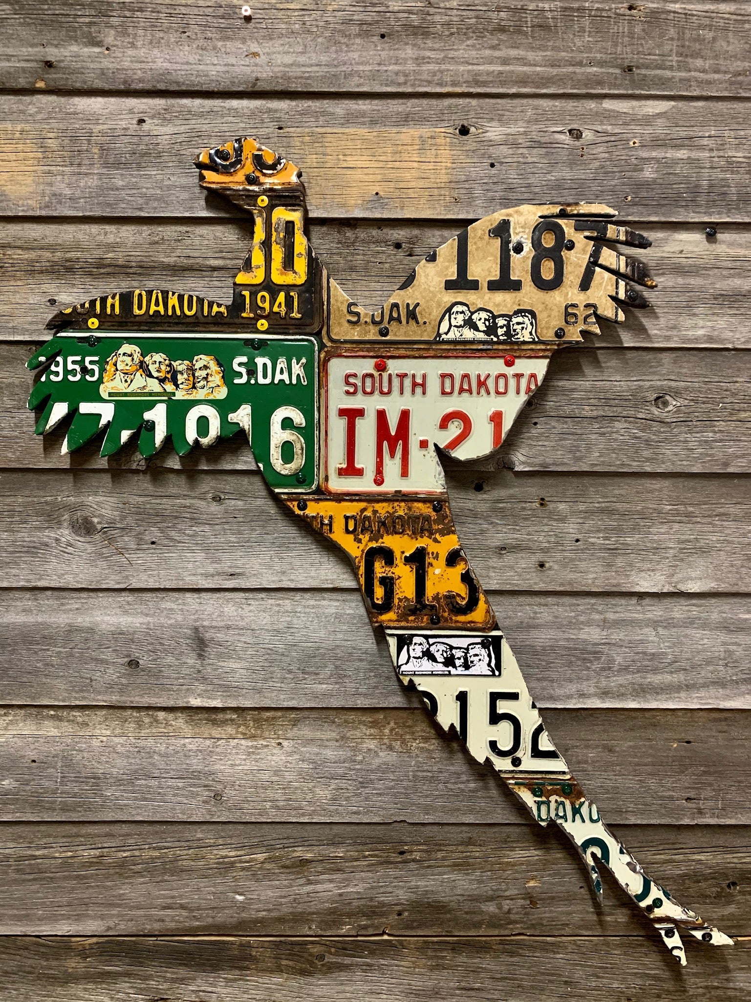 South Dakota Pheasant License Plate Art – Madison River Fishing Company