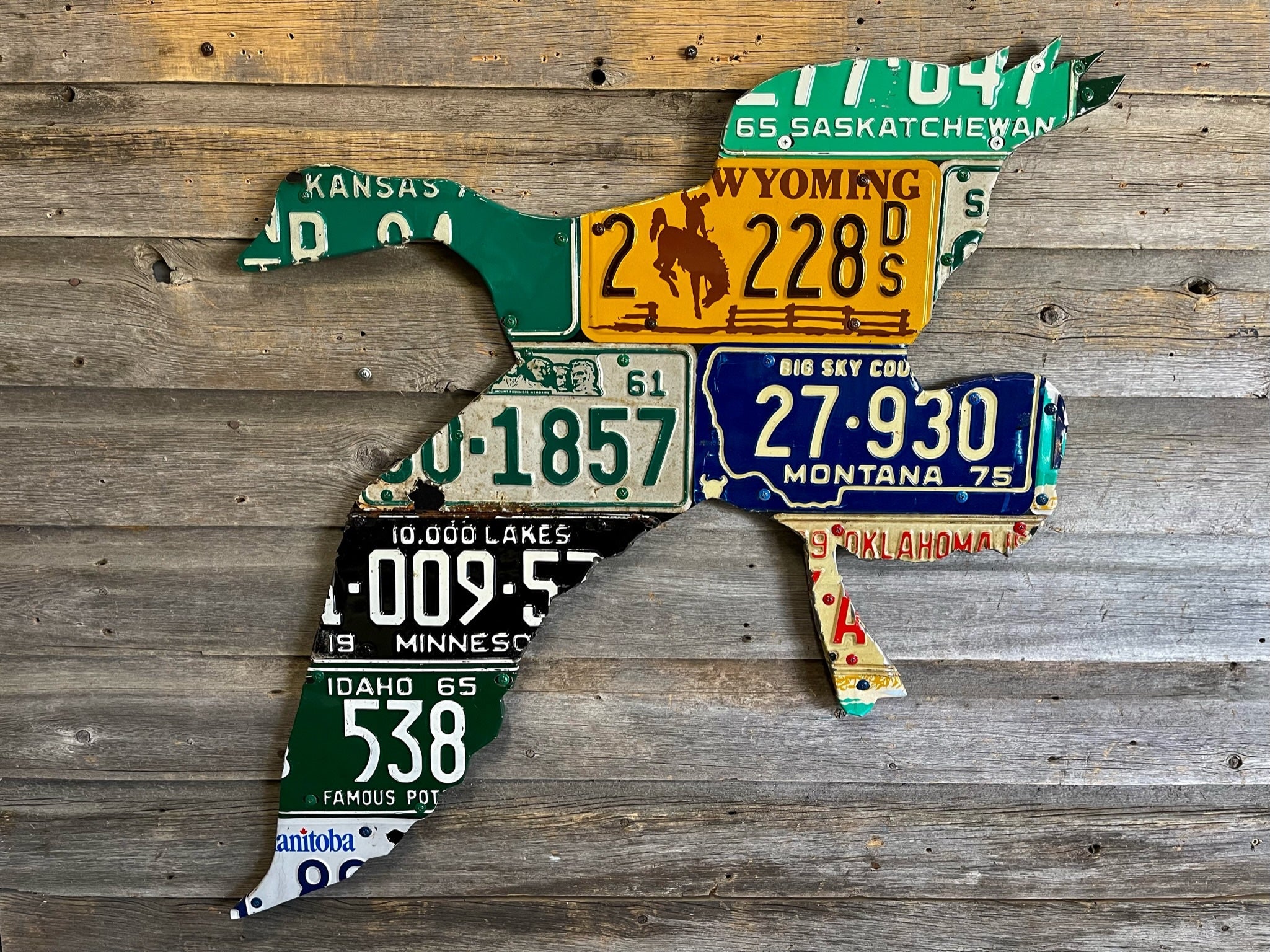 Central Flyway Goose License Plate Art – Madison River Fishing Company