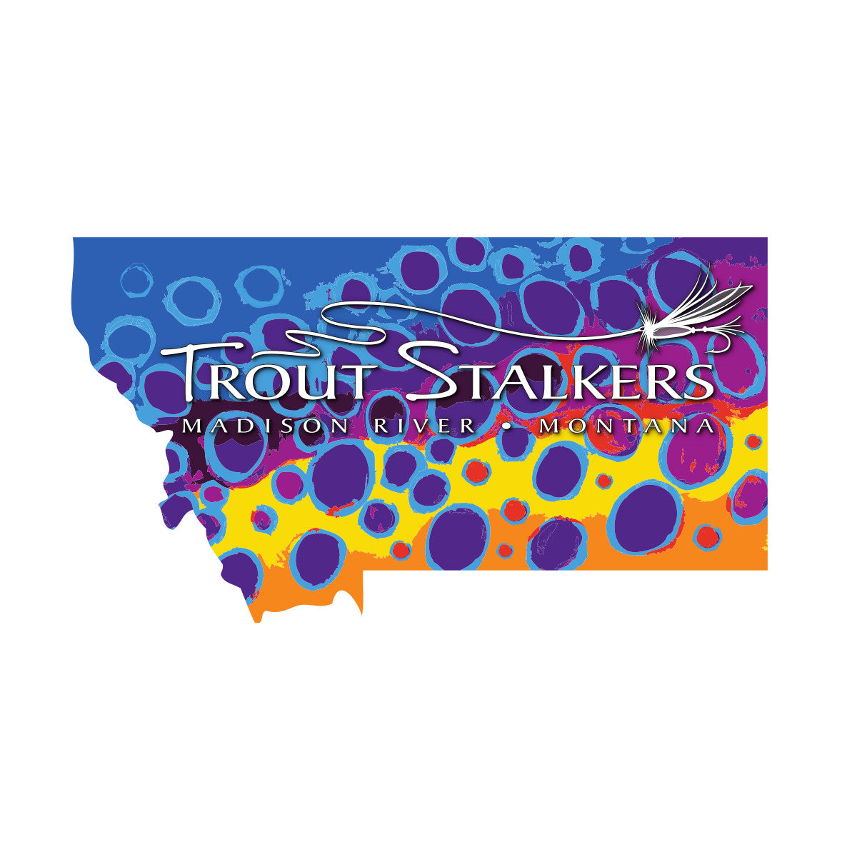 Trout Stalkers Montana Trout Skin Sticker – Madison River Fishing Company