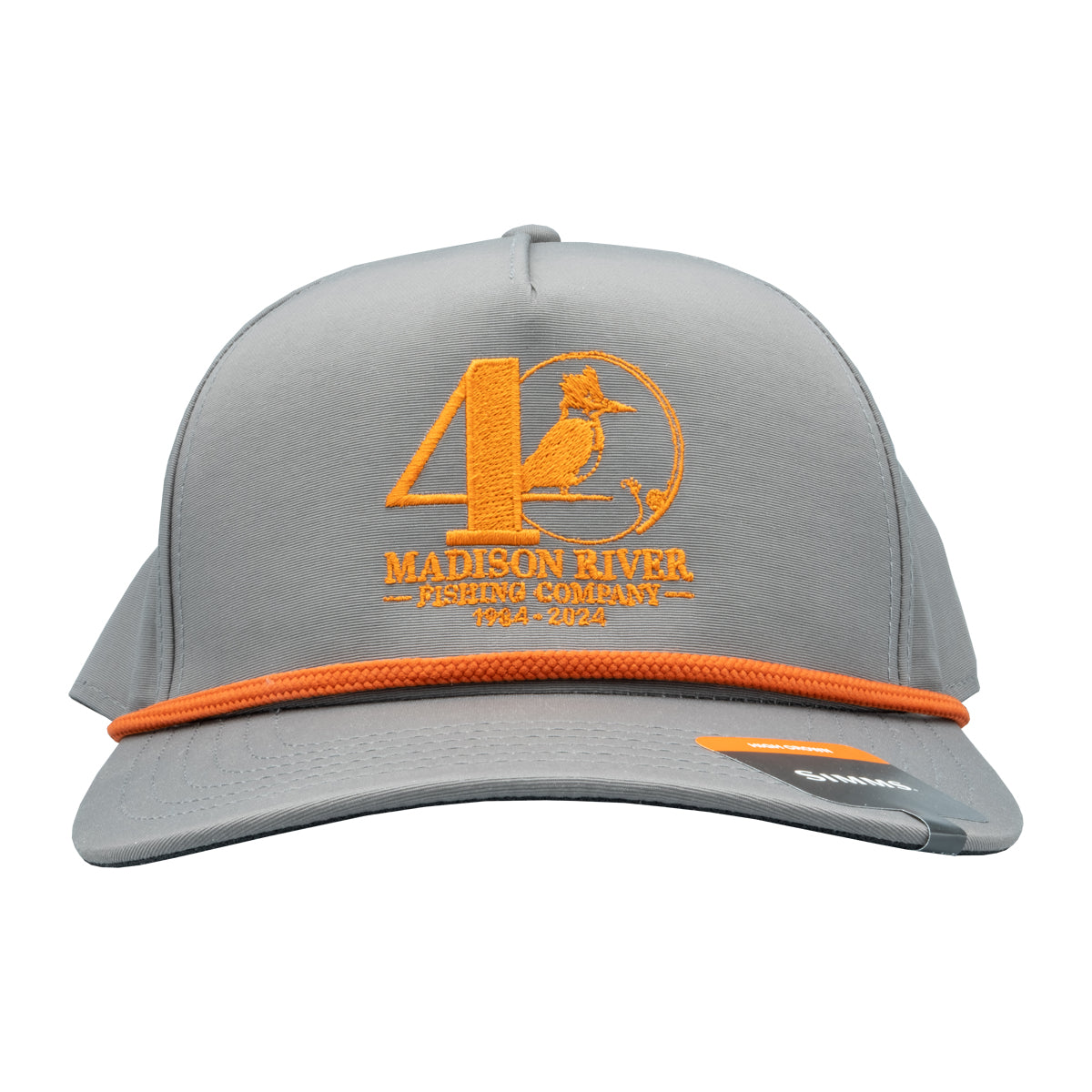Simms MRFC 40th Logo Captain's Cap Slate Orange Logo – Madison River ...