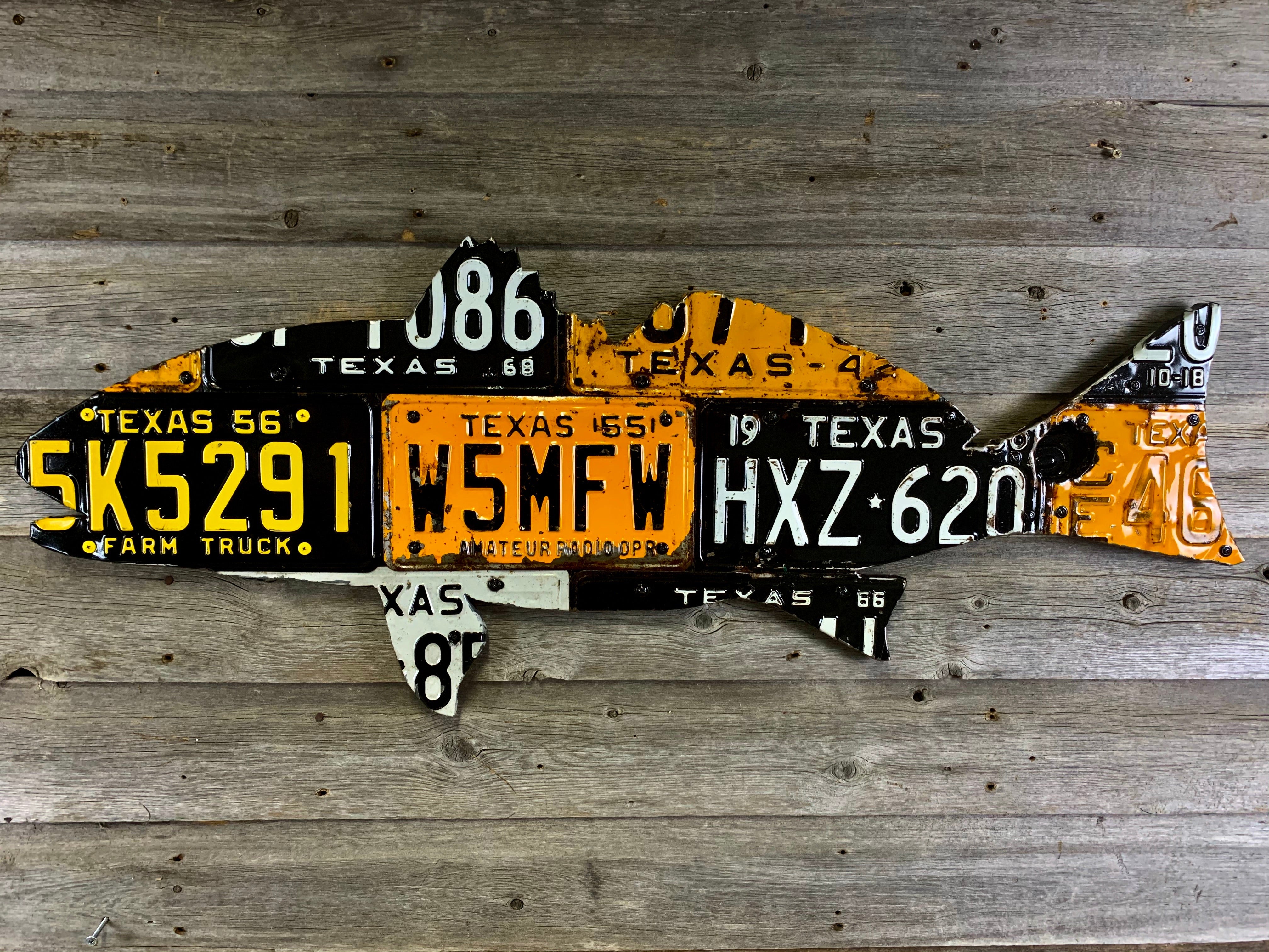 Texas Redfish License Plate Art – Madison River Fishing Company