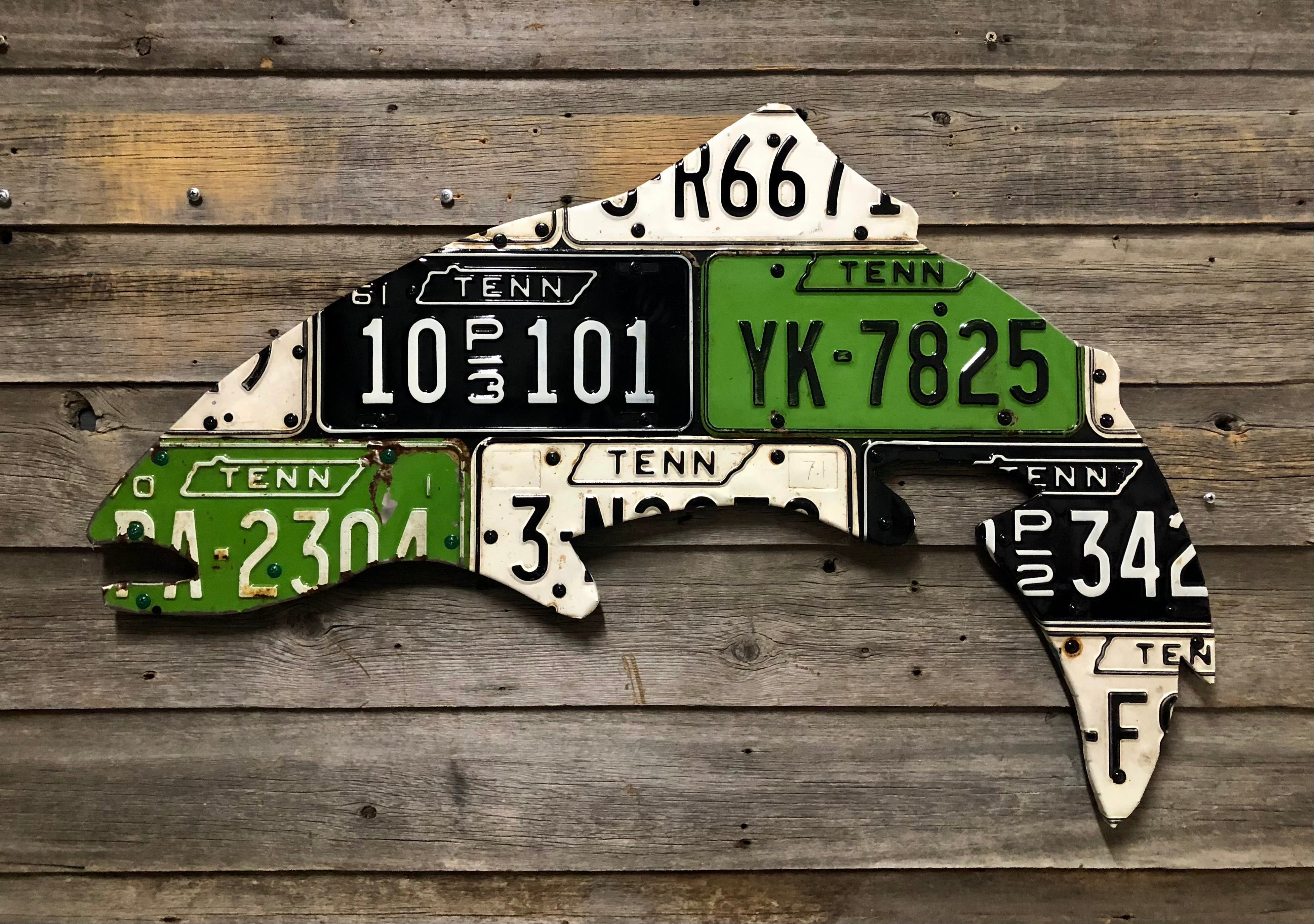 Tennessee Vintage Trout License Plate Art – Madison River Fishing Company