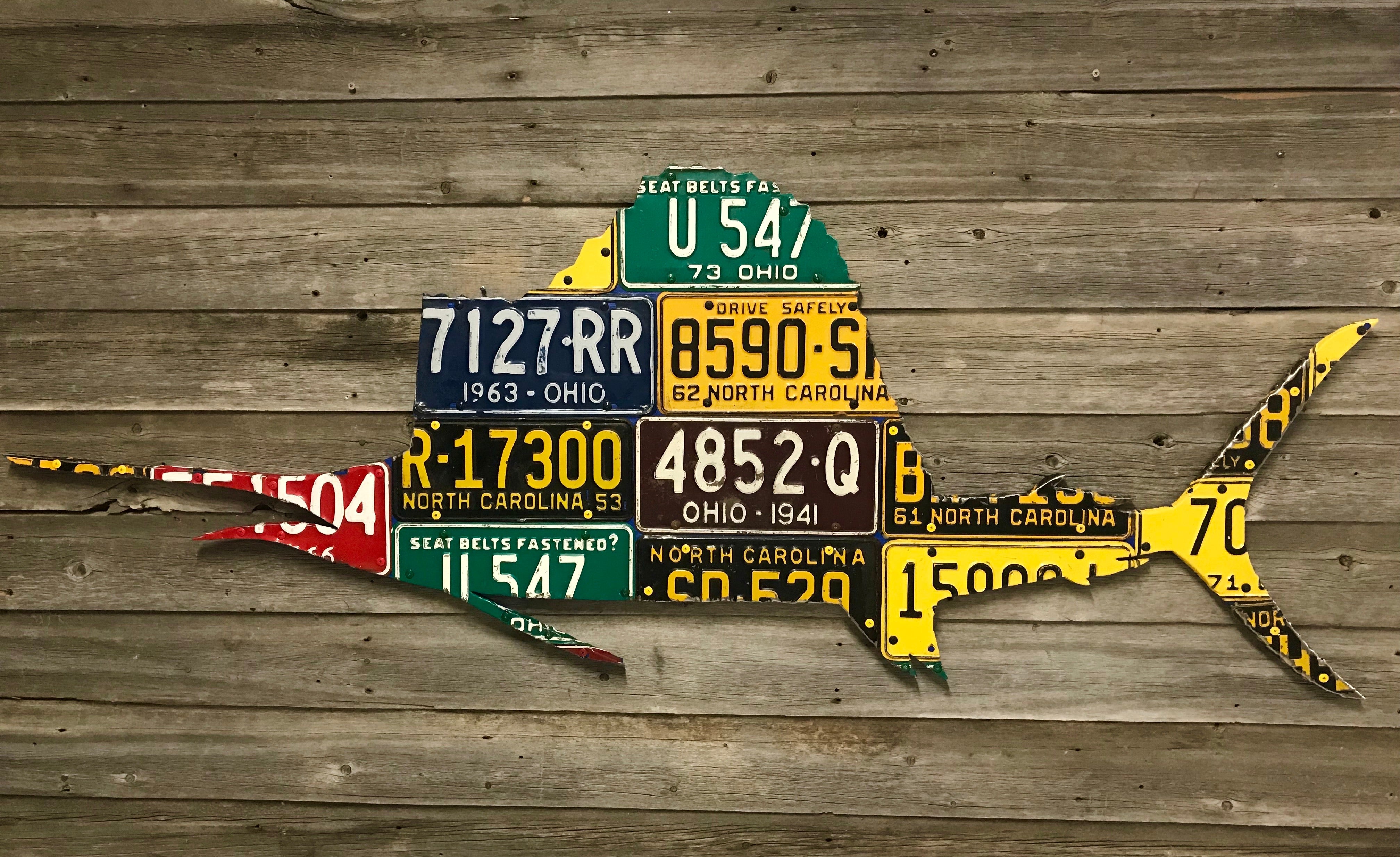 Sailfish License Plate Art – Madison River Fishing Company