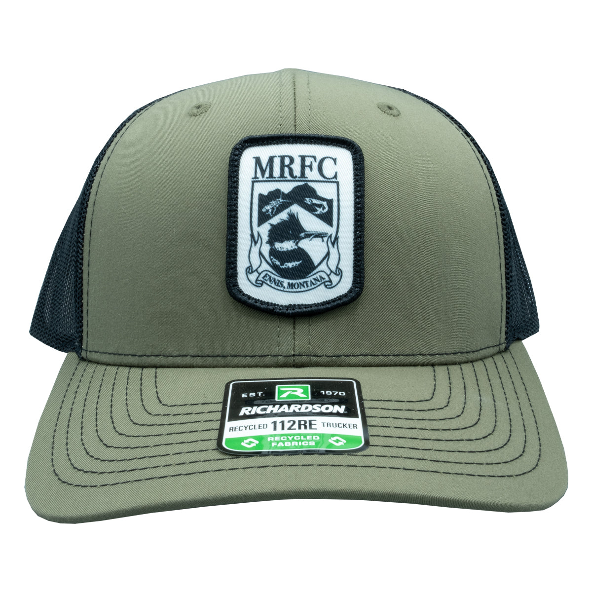 MRFC Badge Logo 112RE Recycled Loden/Black Trucker – Madison River ...