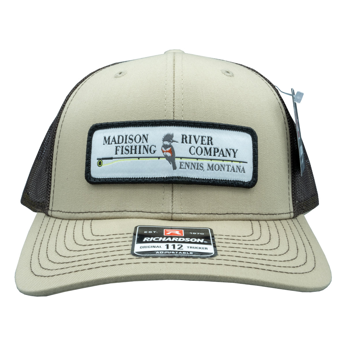 MRFC Logo 112 Khaki /Coffee Hat – Madison River Fishing Company