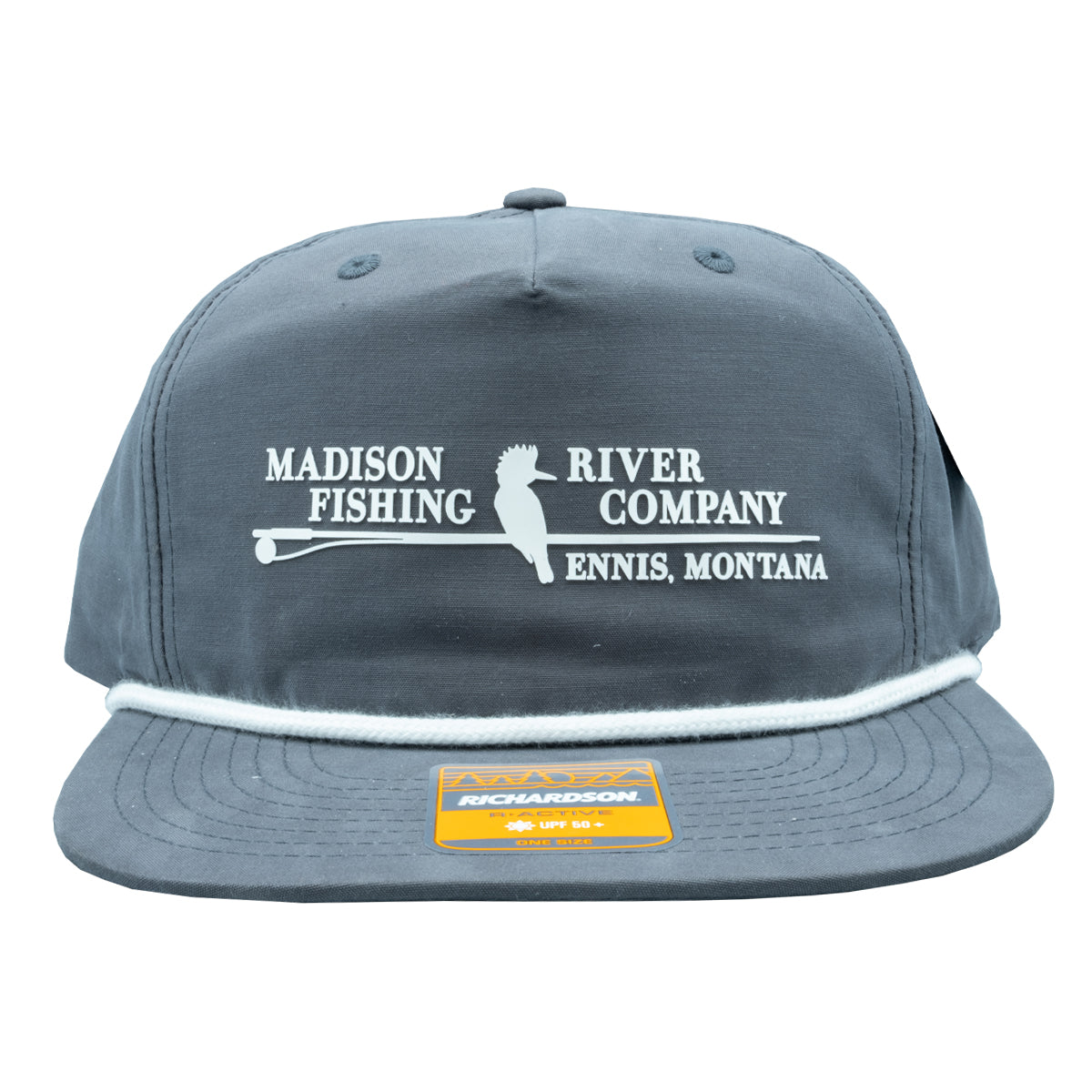 MRFC Logo 256 Charcoal/White Rope – Madison River Fishing Company