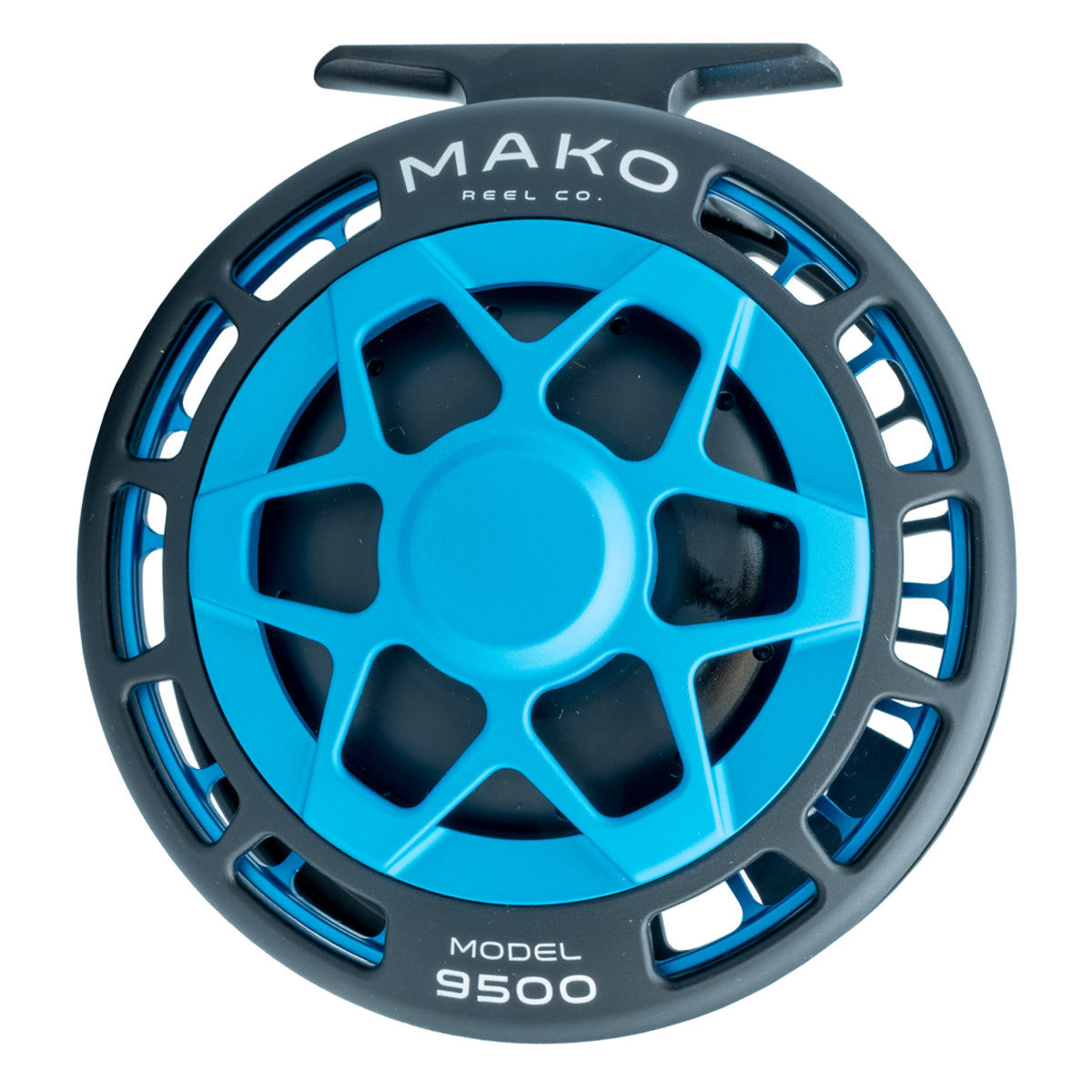 Mako 9500-810 Inshore Fly Reel Matte Turquoise on Black Left Hand ...