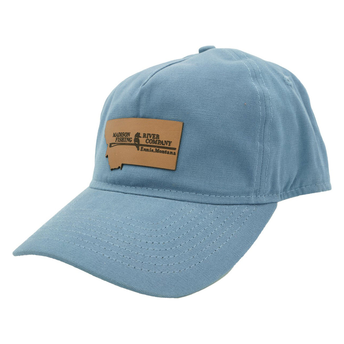 MRFC Logo Retro Ranger Leatherpatch Hat Slate Blue – Madison River ...