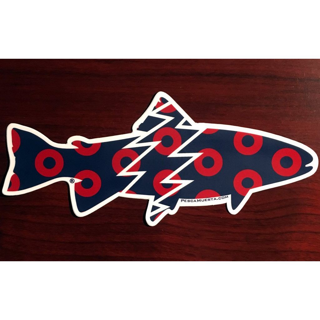 Pesca Muerta Trout x Donuts Sticker - Grateful – Madison River Fishing ...