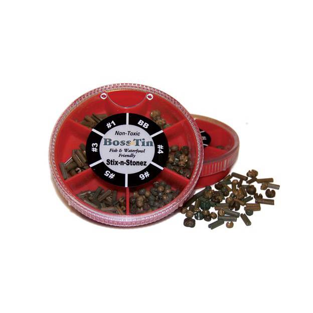 Boss Tin 6-Way Stix-n-Stonz Dispenser | Lead Free Splitshot – Madison ...