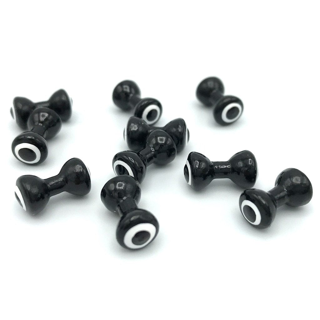 Double Pupil Lead Eyes - Black/White – Madison River Fishing Company